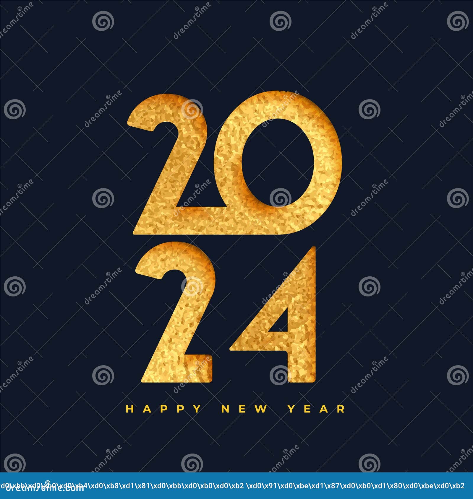Creative 2024 New Year Event Background Design Stock Illustration ...