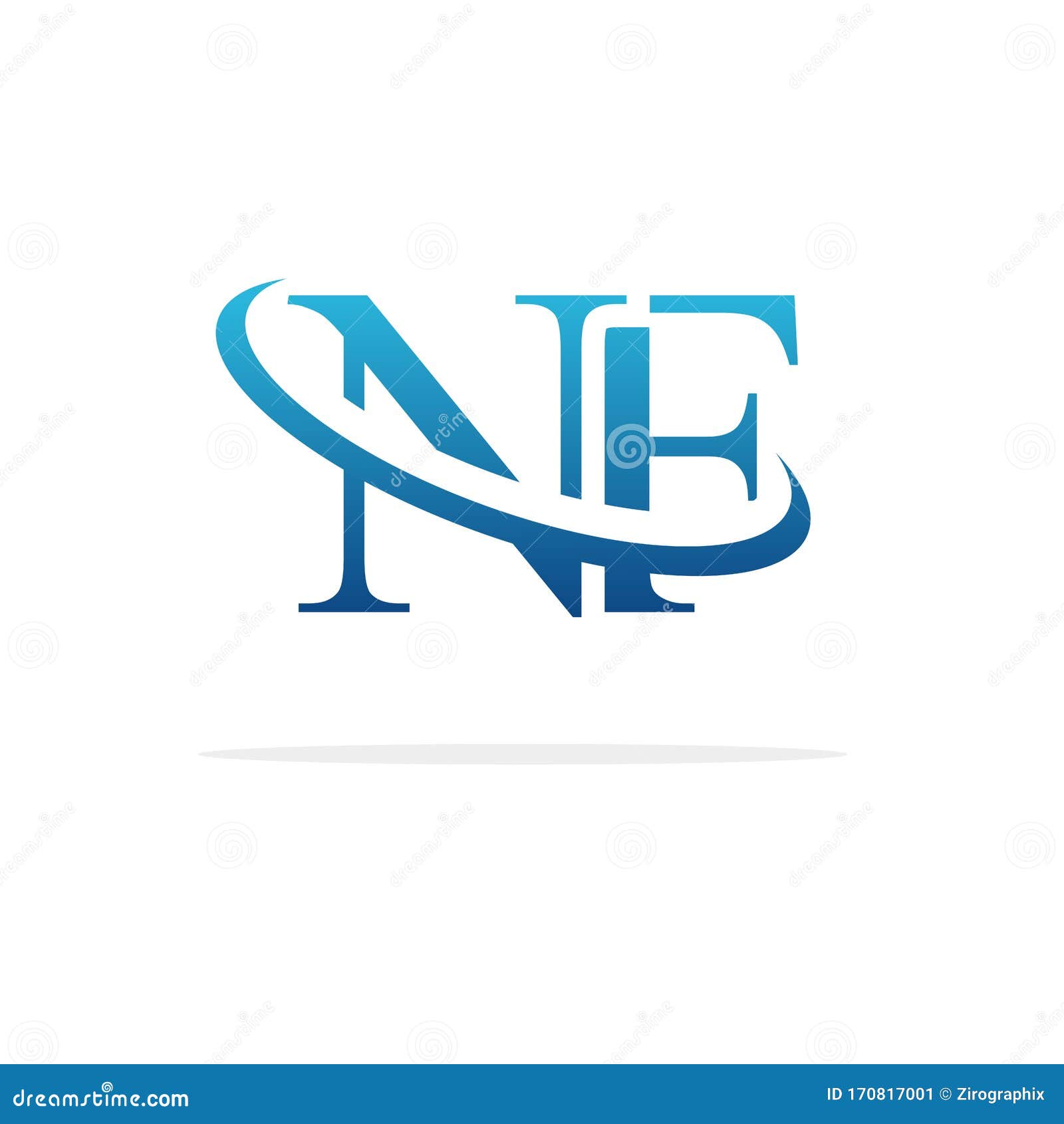 Creative NF Logo Icon Design Stock Vector - Illustration of text ...
