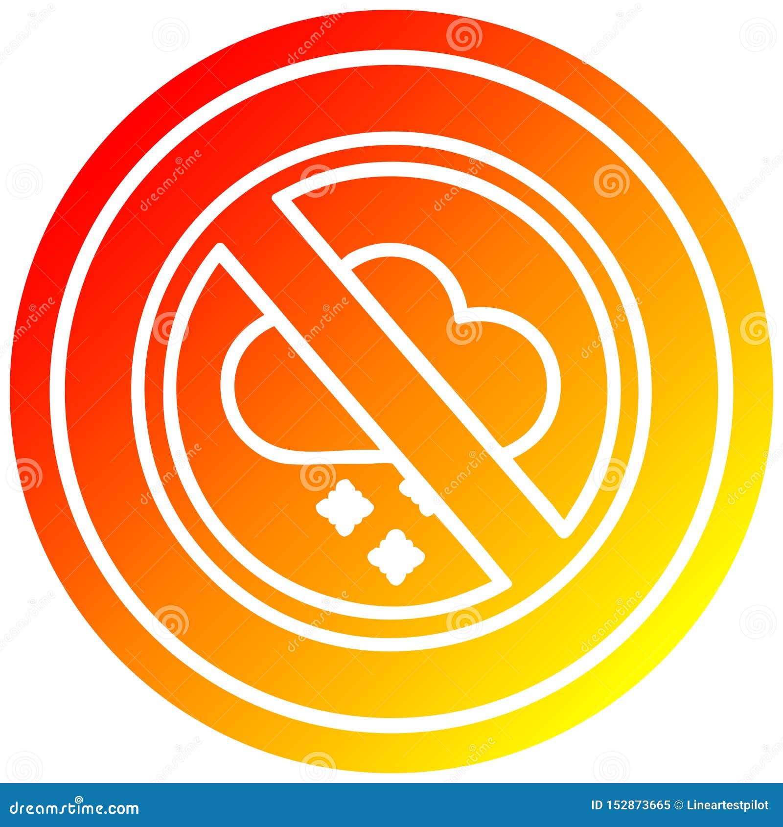 A Creative No Hot Weather Circular in Hot Gradient Spectrum Stock ...