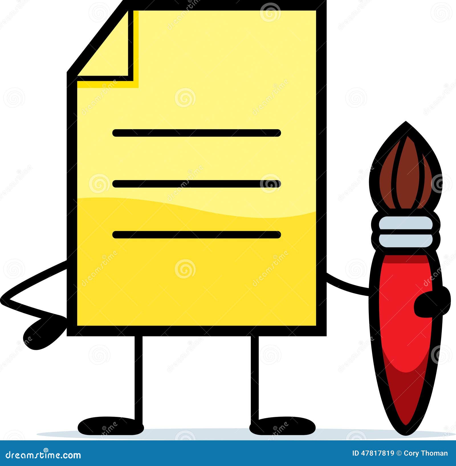 Creative Note stock vector. Illustration of document - 47817819