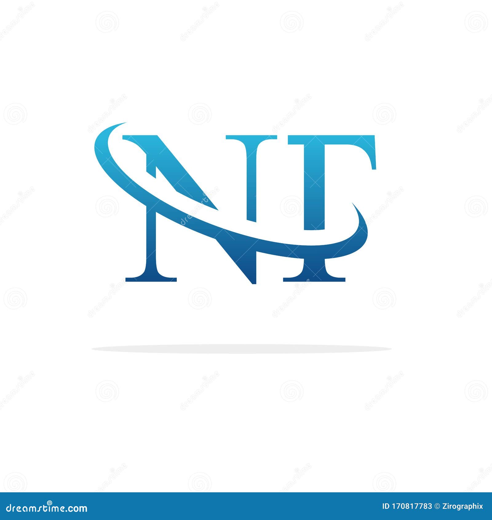 Creative NT Logo Icon Design Stock Vector - Illustration of alphabet ...