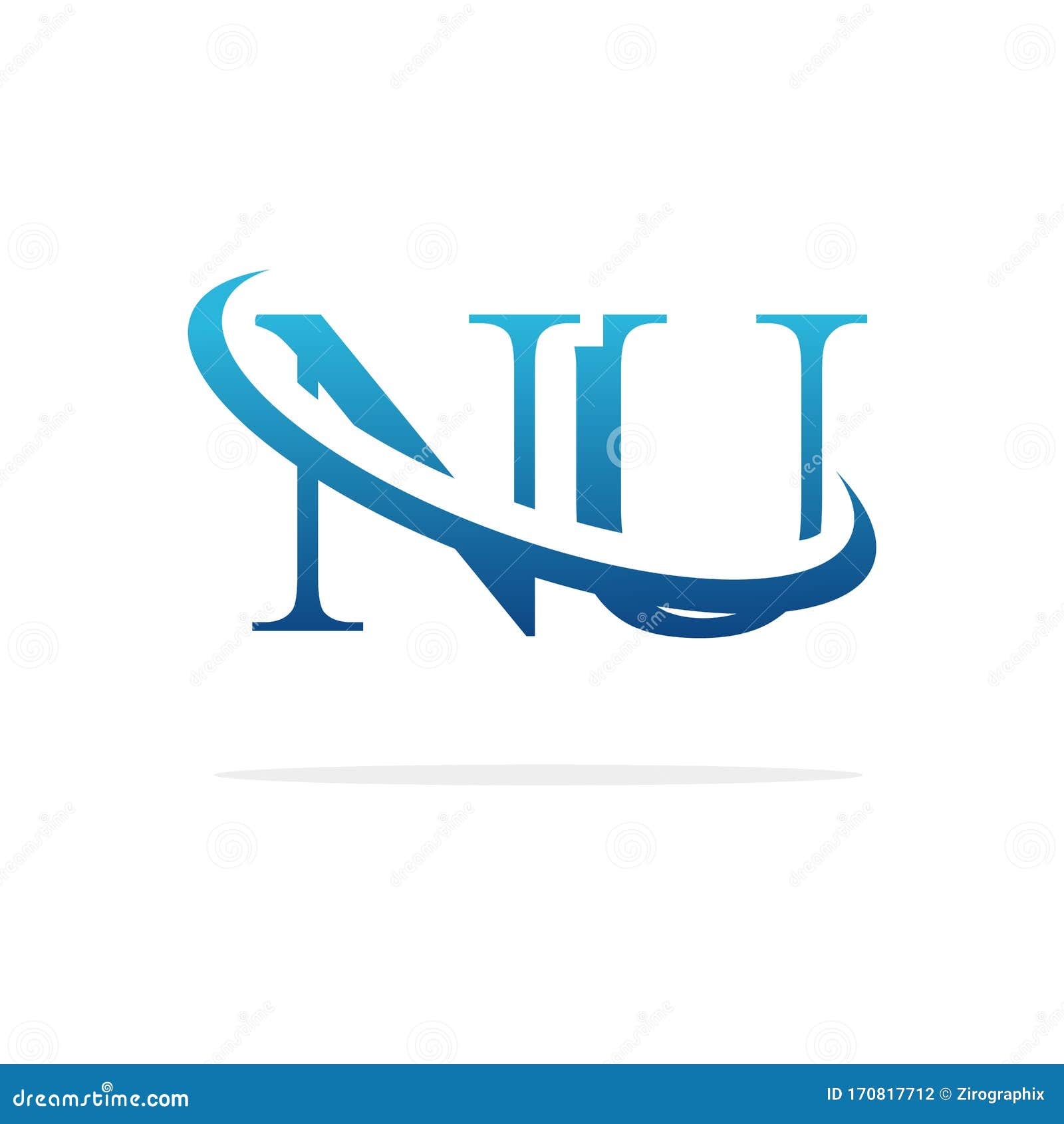 Creative NU Logo Icon Design Stock Vector - Illustration of sign, icon ...