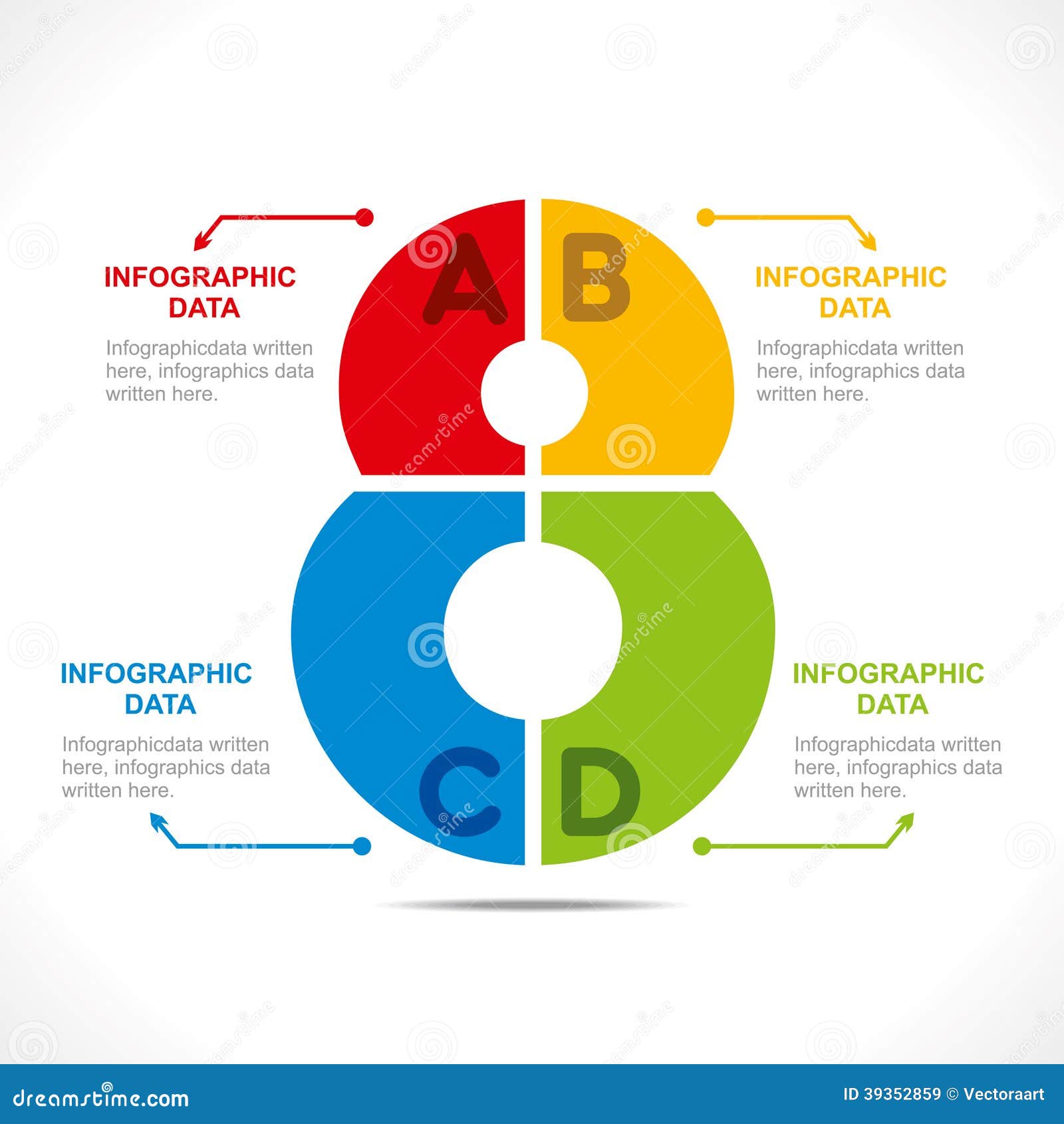 Creative Number 8 Info-graphics Design Stock Vector - Illustration of ...