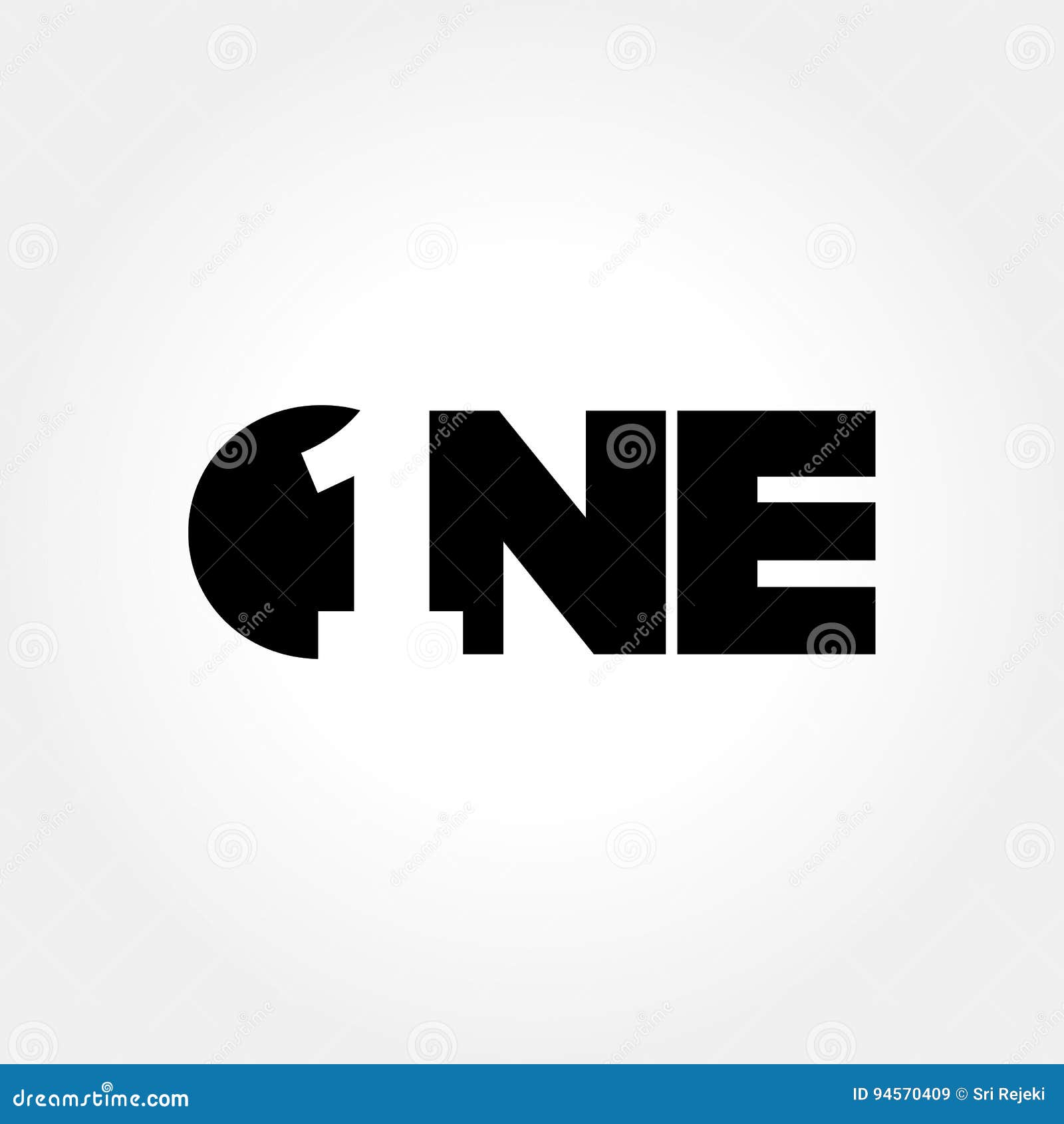 Creative number one symbol stock illustration. Illustration of ...