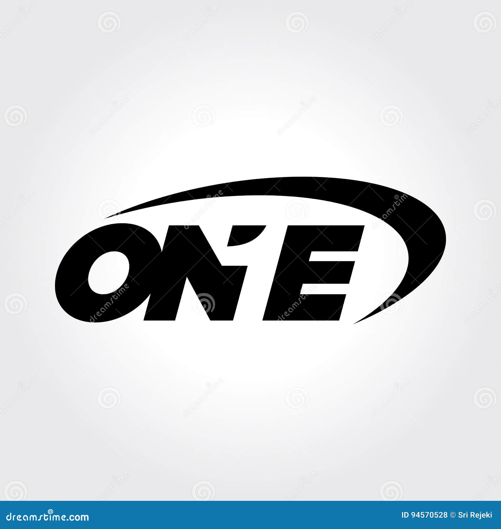 Creative number one symbol stock vector. Illustration of brand - 94570528