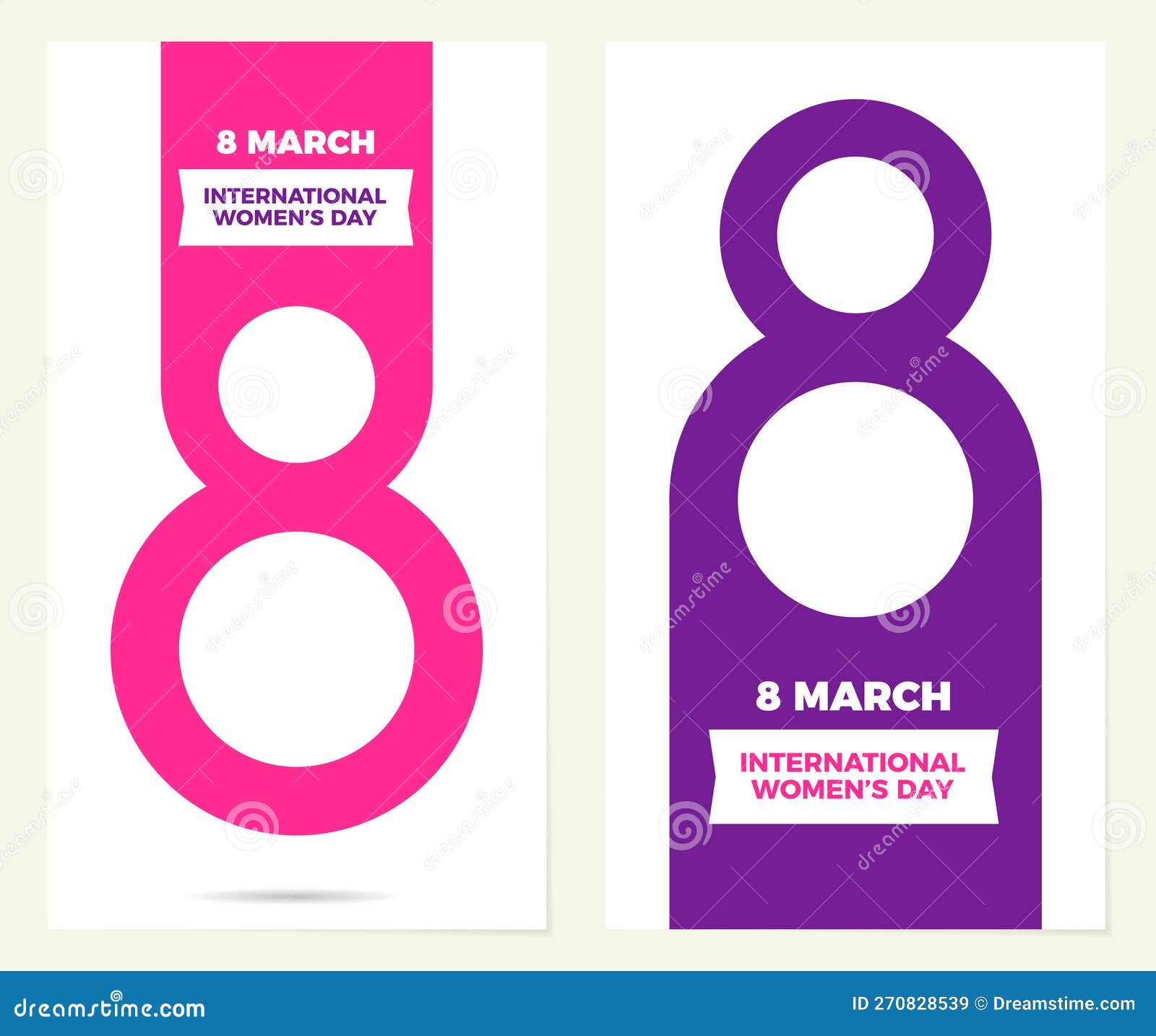 Creative Number 8. Vertical Design Stock Illustration - Illustration of ...