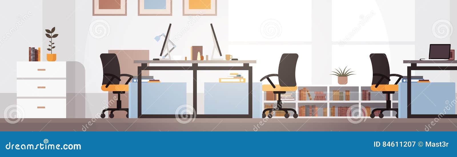 Creative Office Co-working Center University Campus Modern Workplace ...