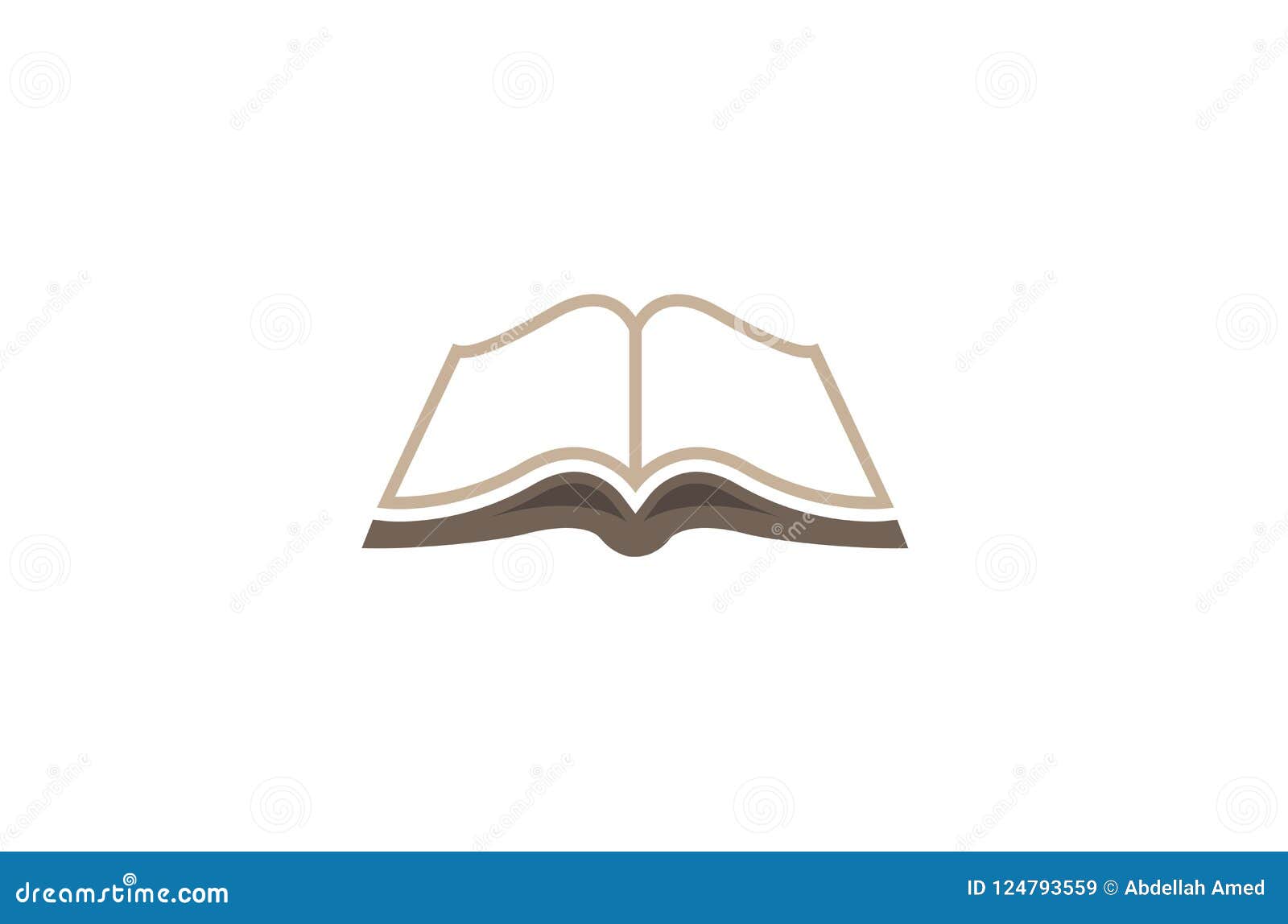 Creative Open Brown Book Logo Stock Vector - Illustration of education ...
