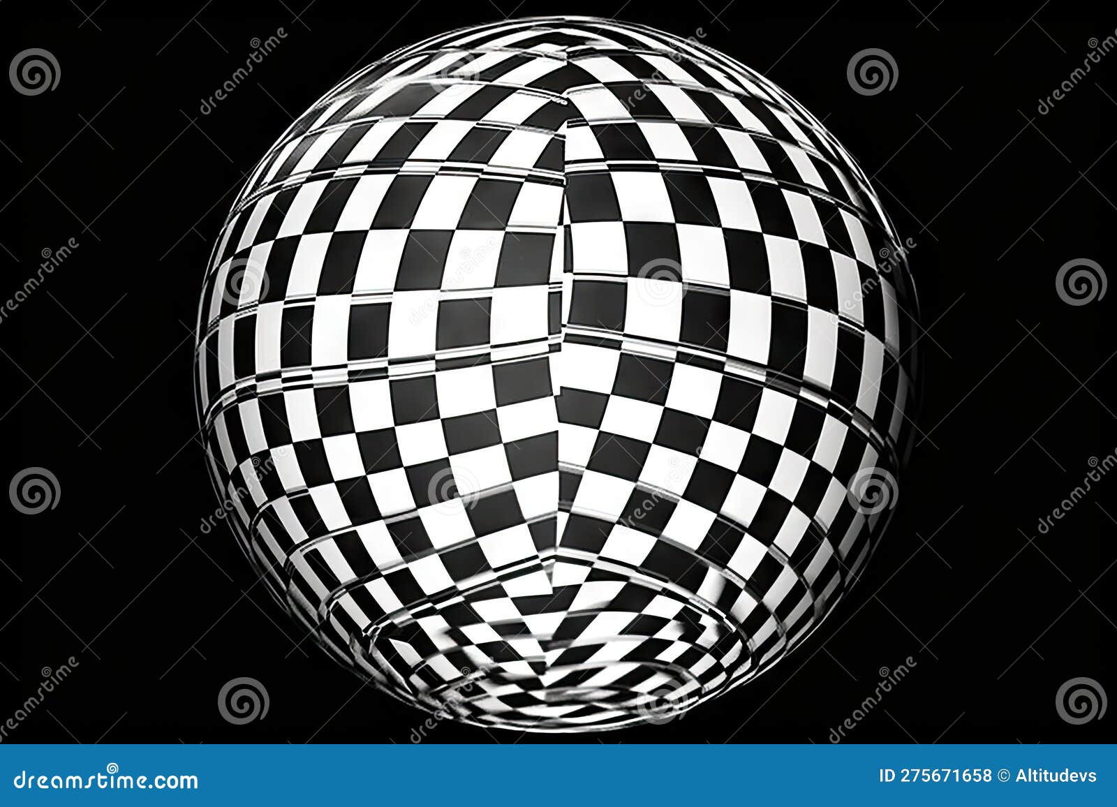 Creative Optical Illusion of a Ball in Motion, with the Pattern ...
