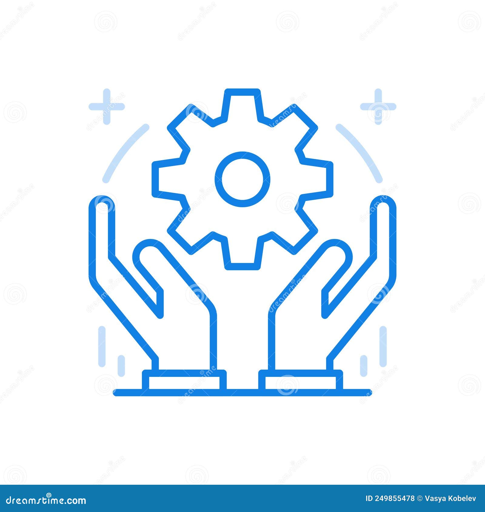 Creative Optimization Vector Line Icon. New Technology Growth ...