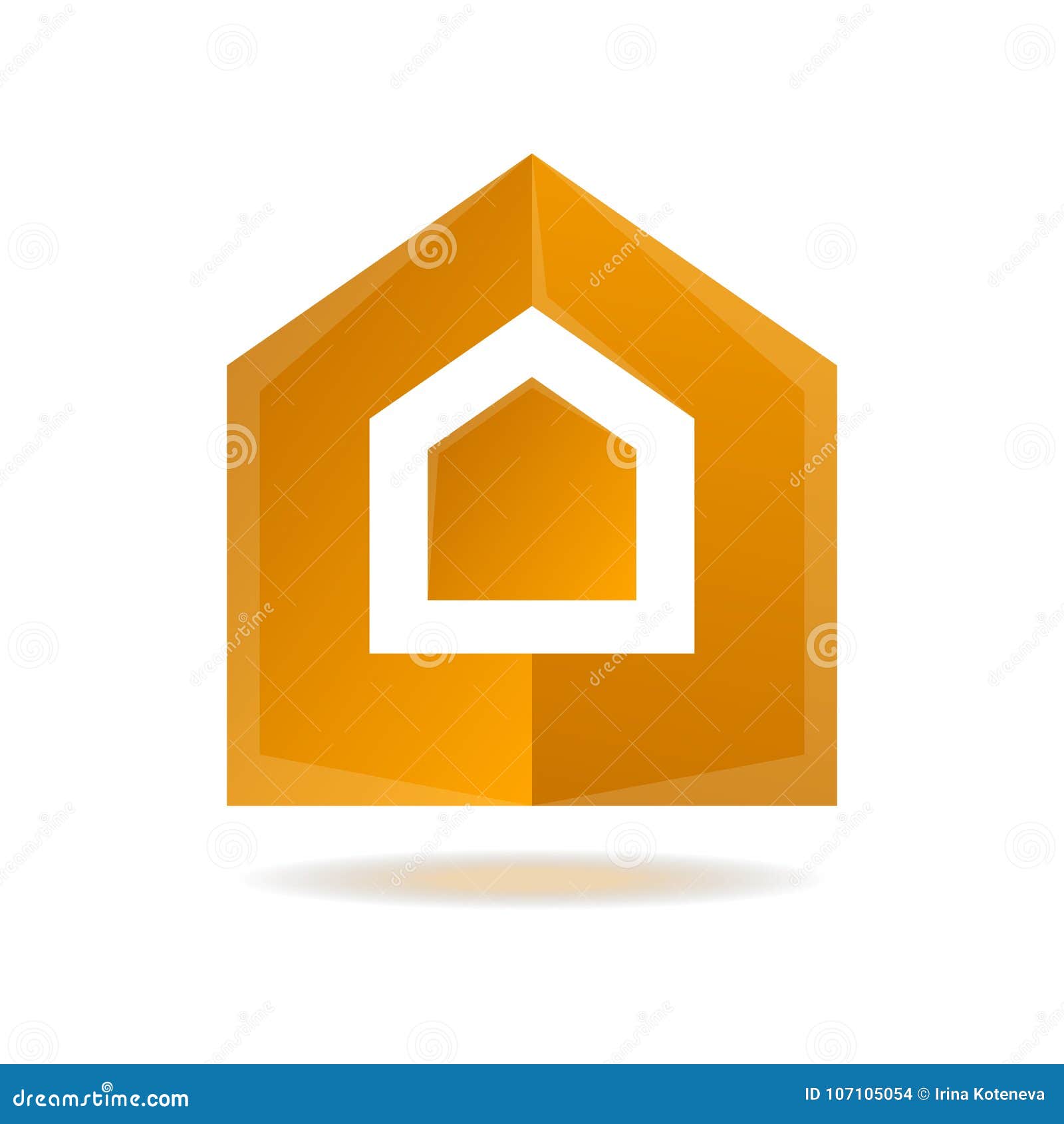 Creative Orange Abstract Isolated Element for Logo Stock Vector ...