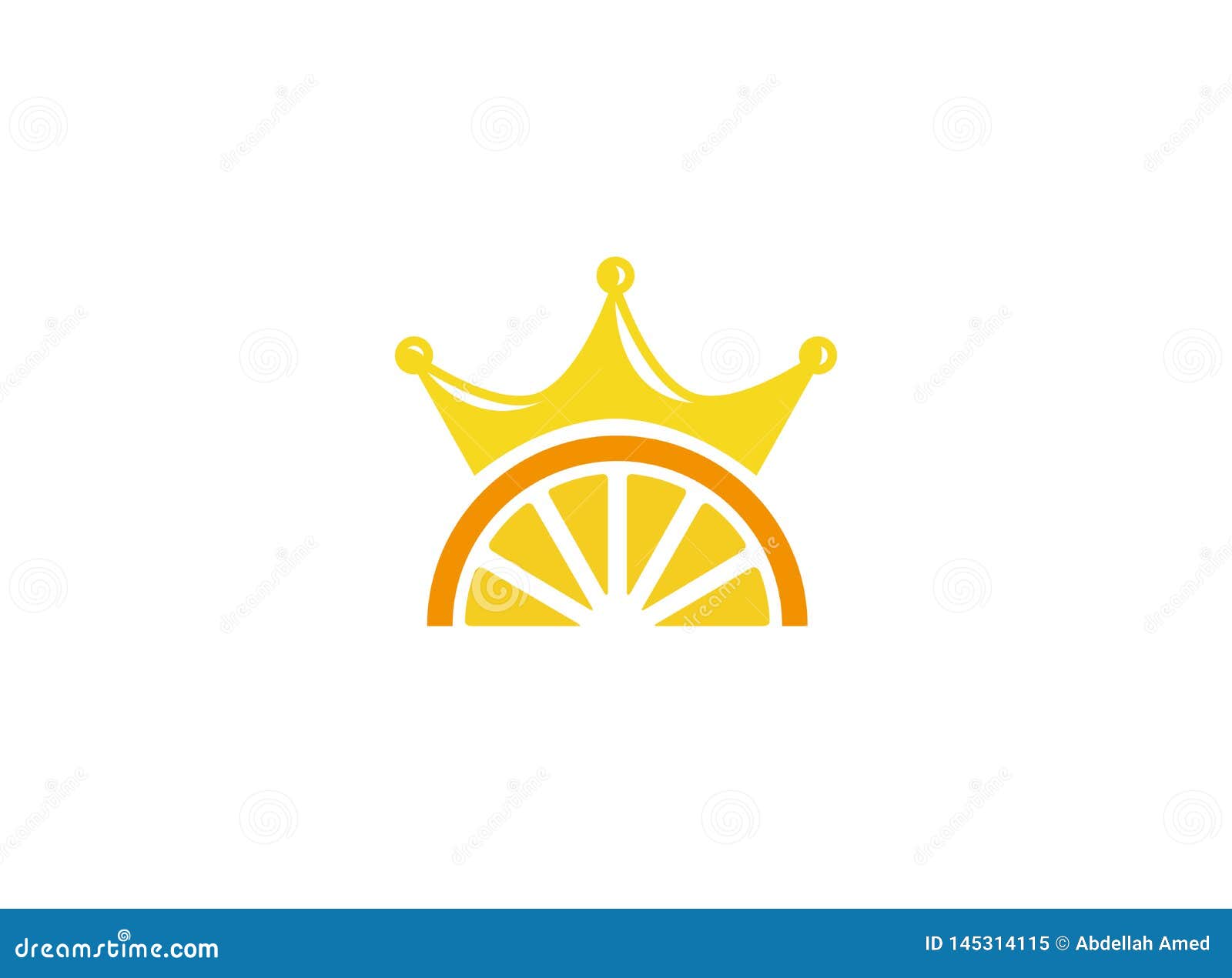 Creative Orange Crown Symbol Logo Stock Vector - Illustration of ...