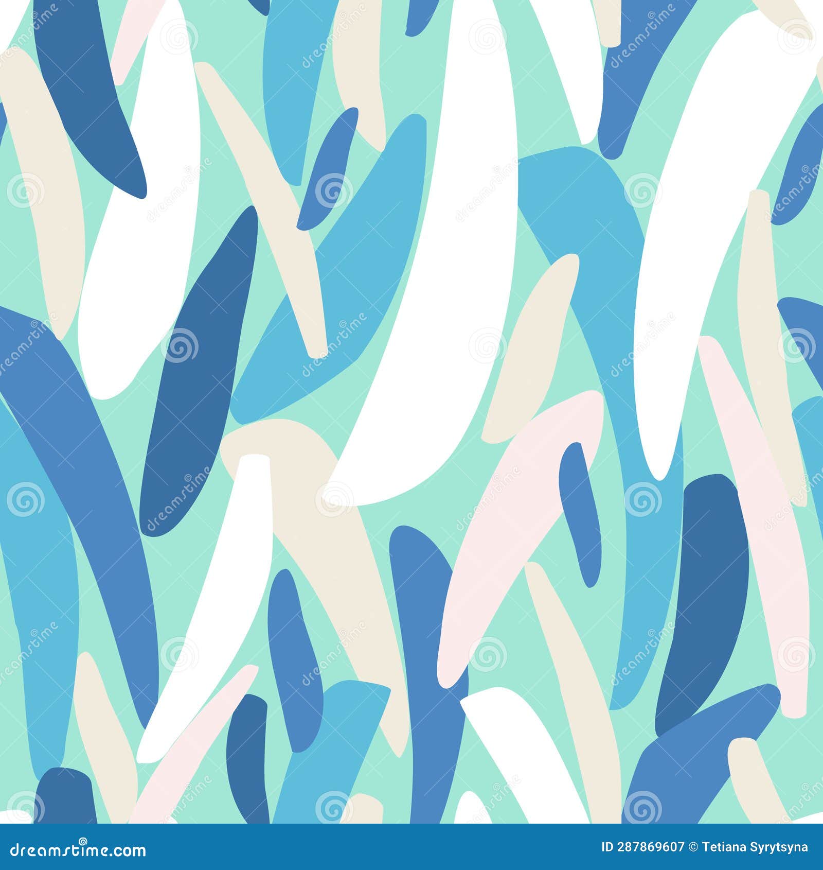 Creative Organic, Geometric Shapes Background. Abstract Collage ...