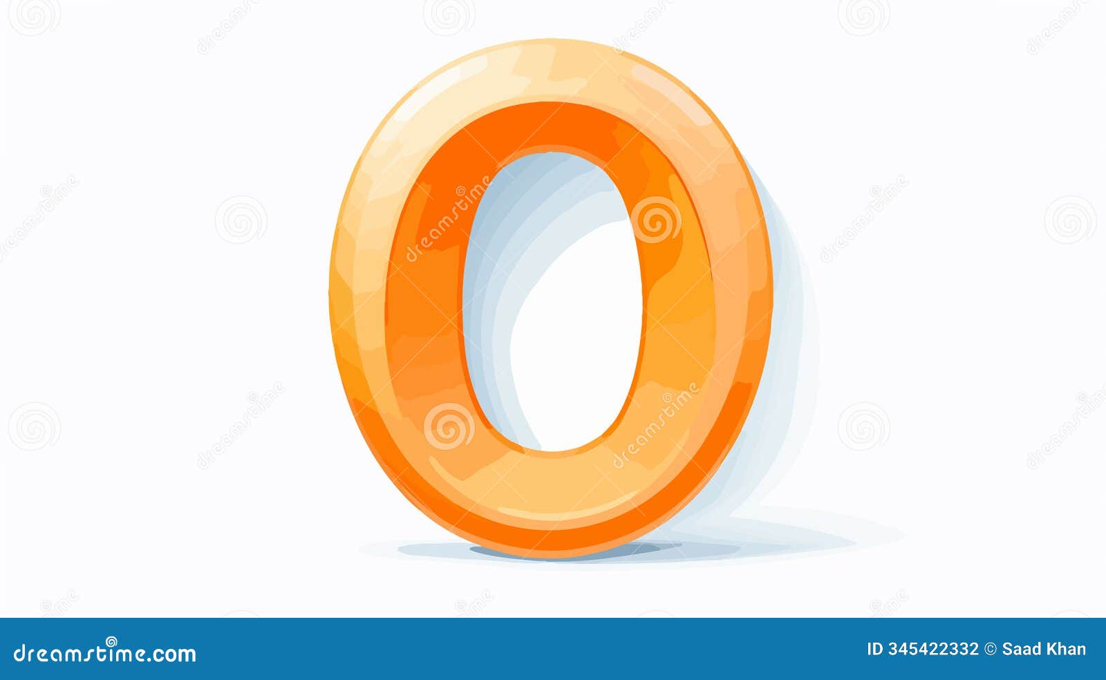 Creative Original Number Zero or Letter O Vector Stock Vector ...