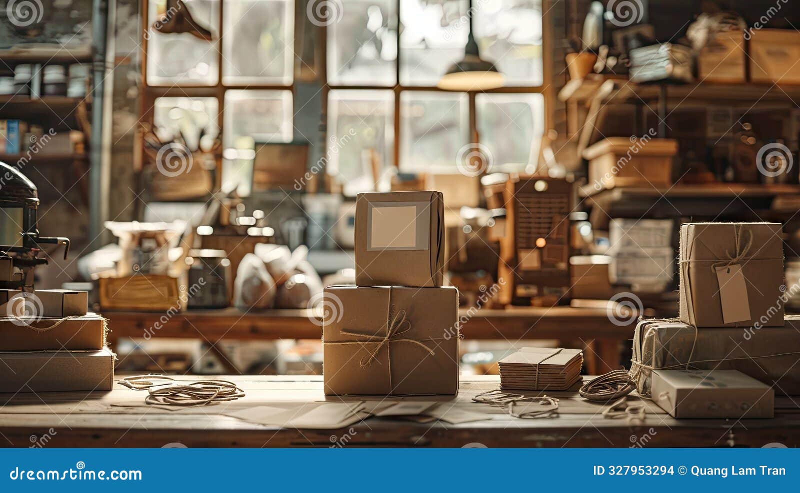 A Creative Packaging Mockup Displayed in an Artisan Workshop Generated ...