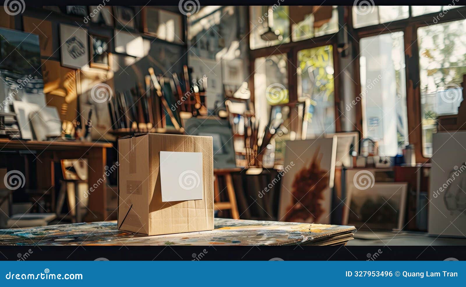 A Creative Packaging Mockup Displayed in an Artist S Studio Generated ...