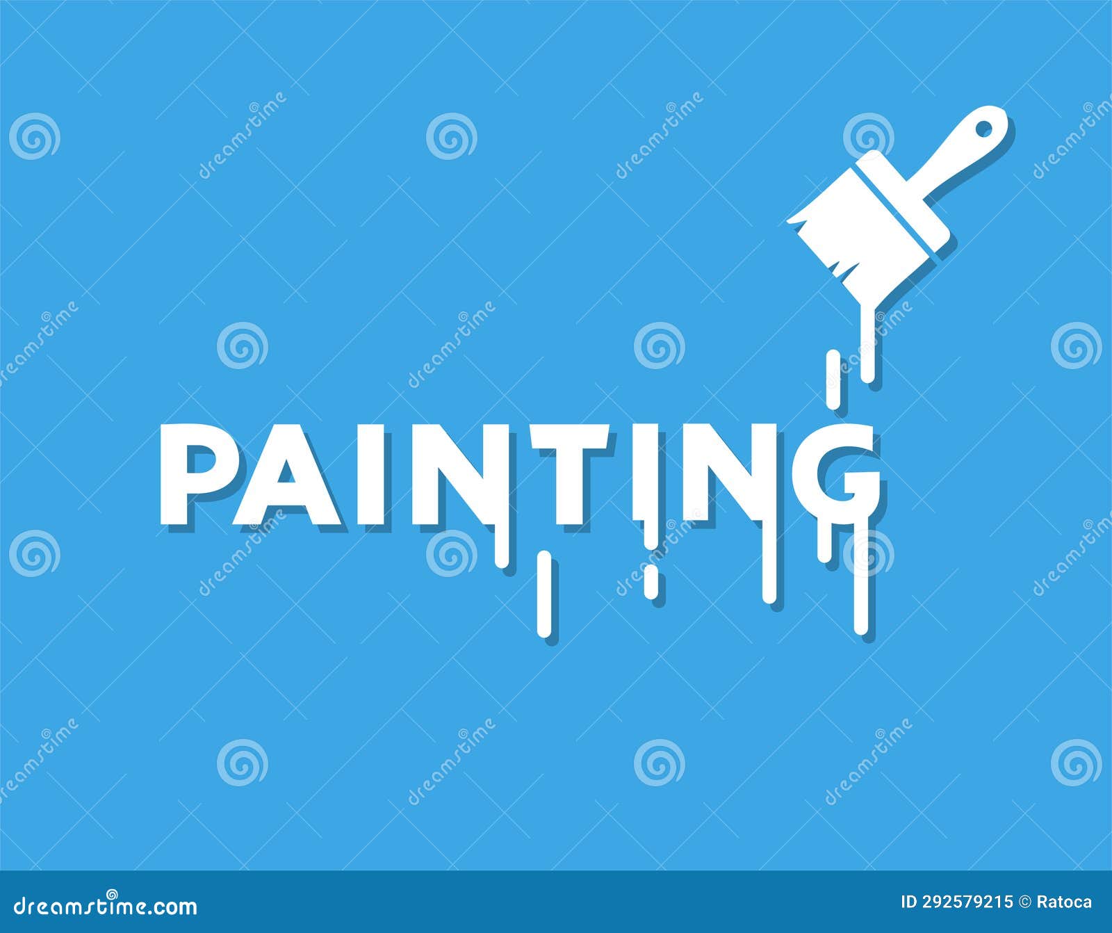 Creative painting message stock vector. Illustration of element - 292579215