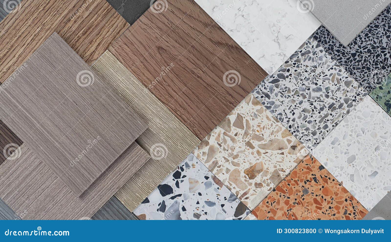 Creative Palette Composition of Interior Material Samples. Mood Board ...