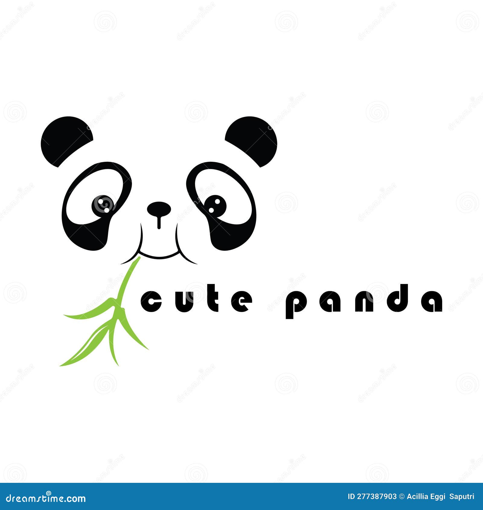 Panda Logo and Symbol Vector Stock Vector - Illustration of head, panda ...