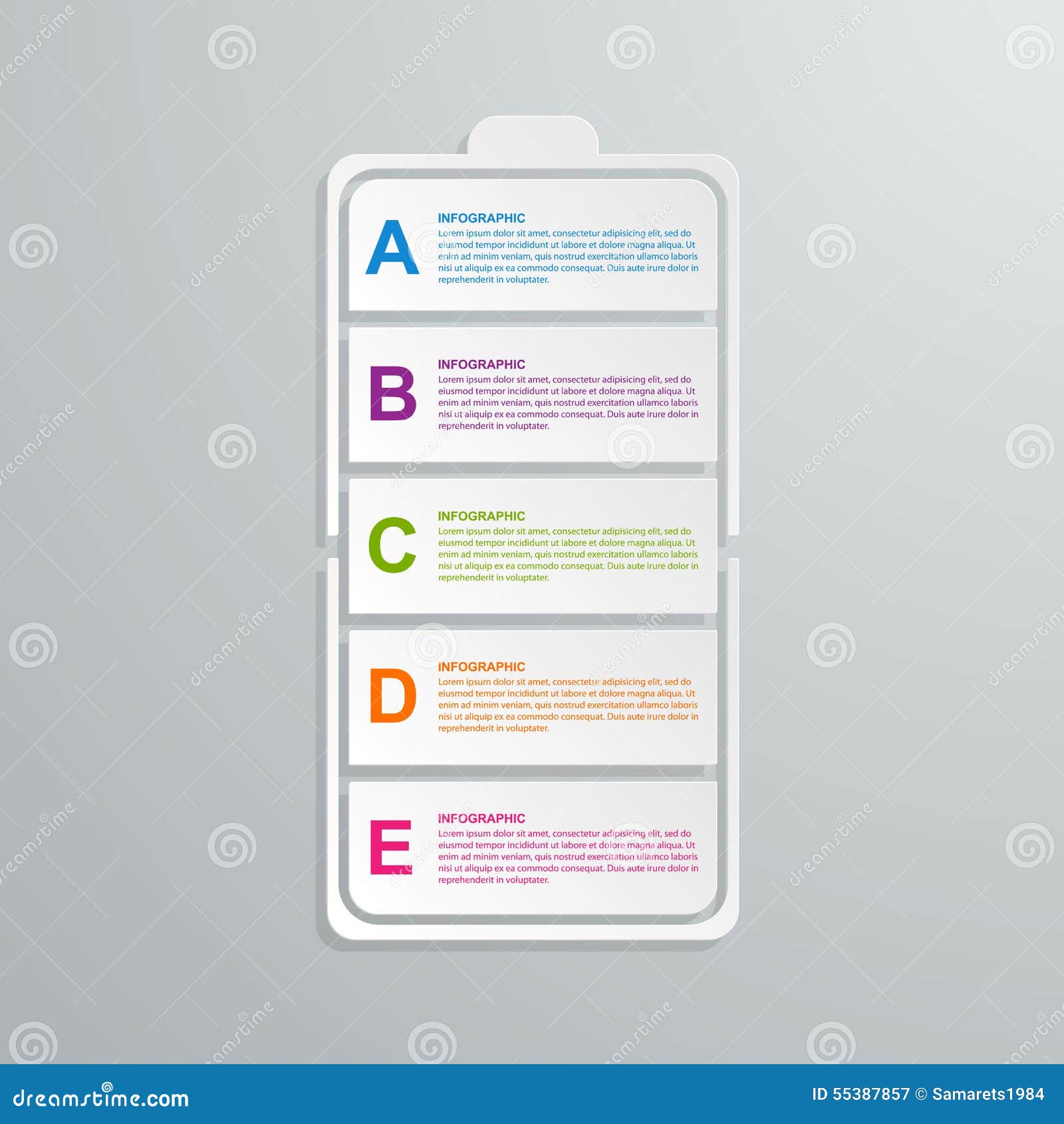 Creative Paper Technology Infographic Business Concept. Stock Vector ...