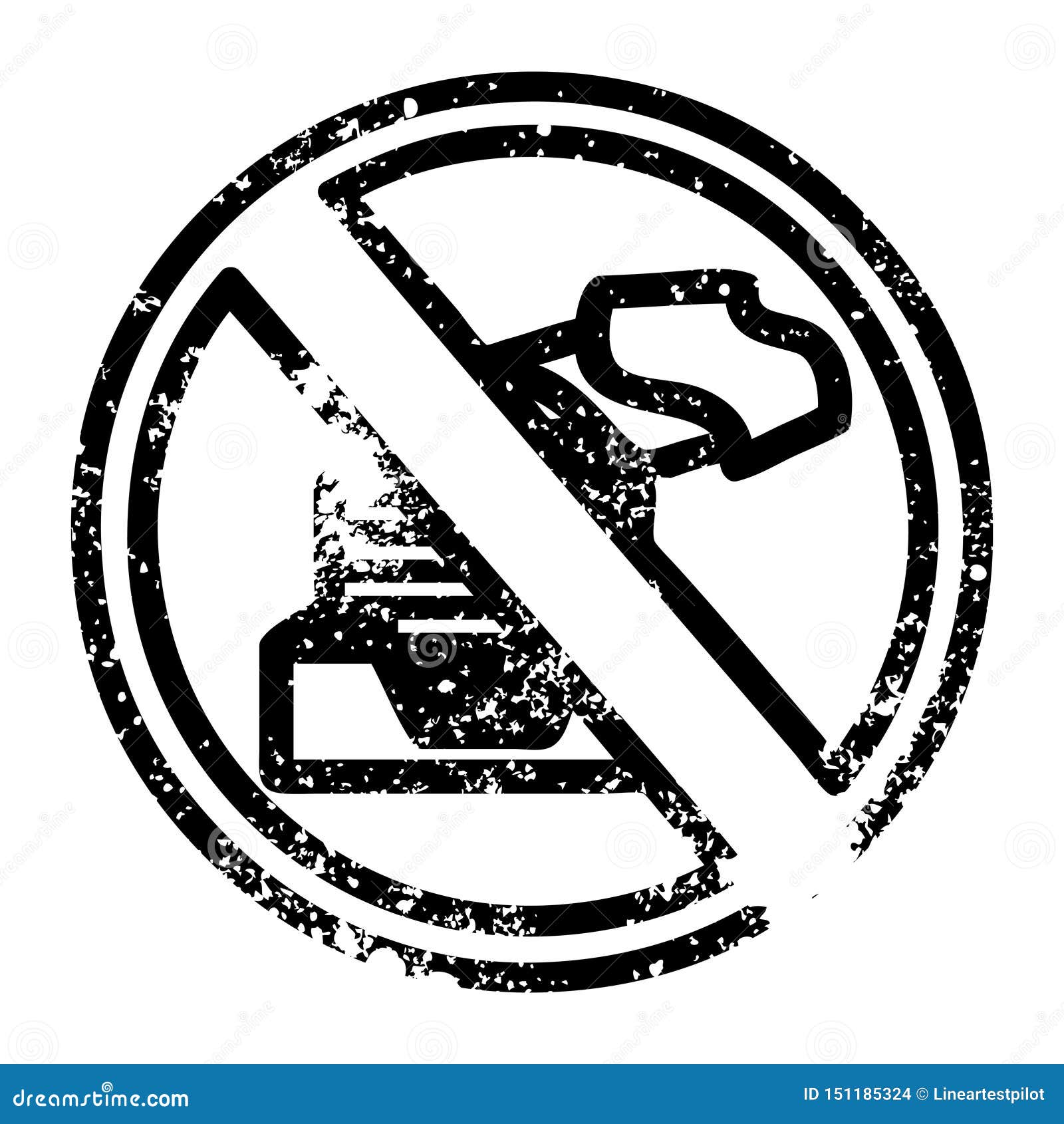 A Creative Paperless Office Distressed Icon Stock Vector - Illustration ...