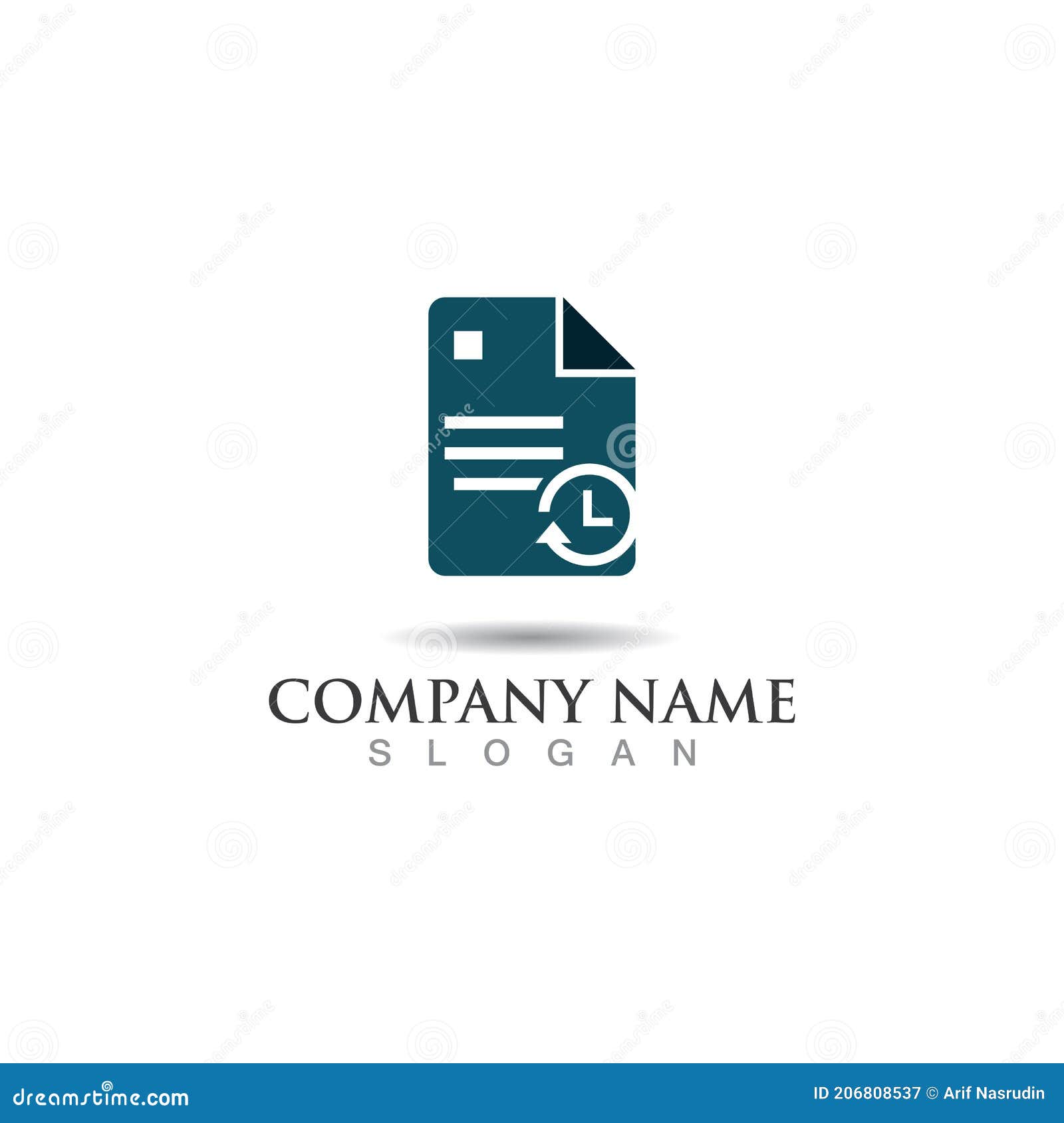 Creative Papper Document Company Logo Icon Template Design Vector Stock ...