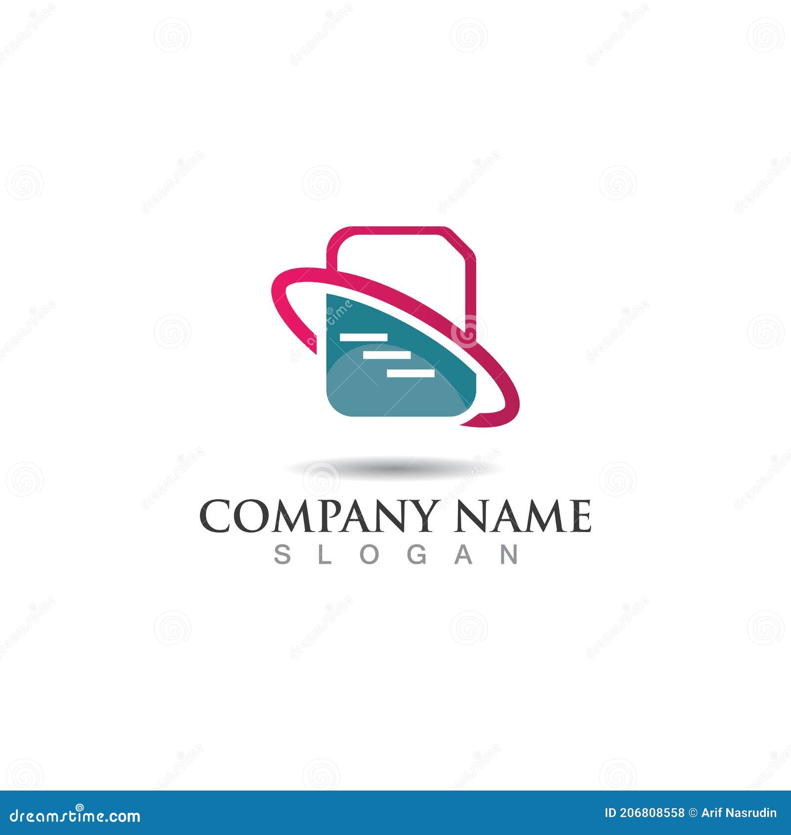 Creative Papper Document Company Logo Icon Template Design Vector Stock ...