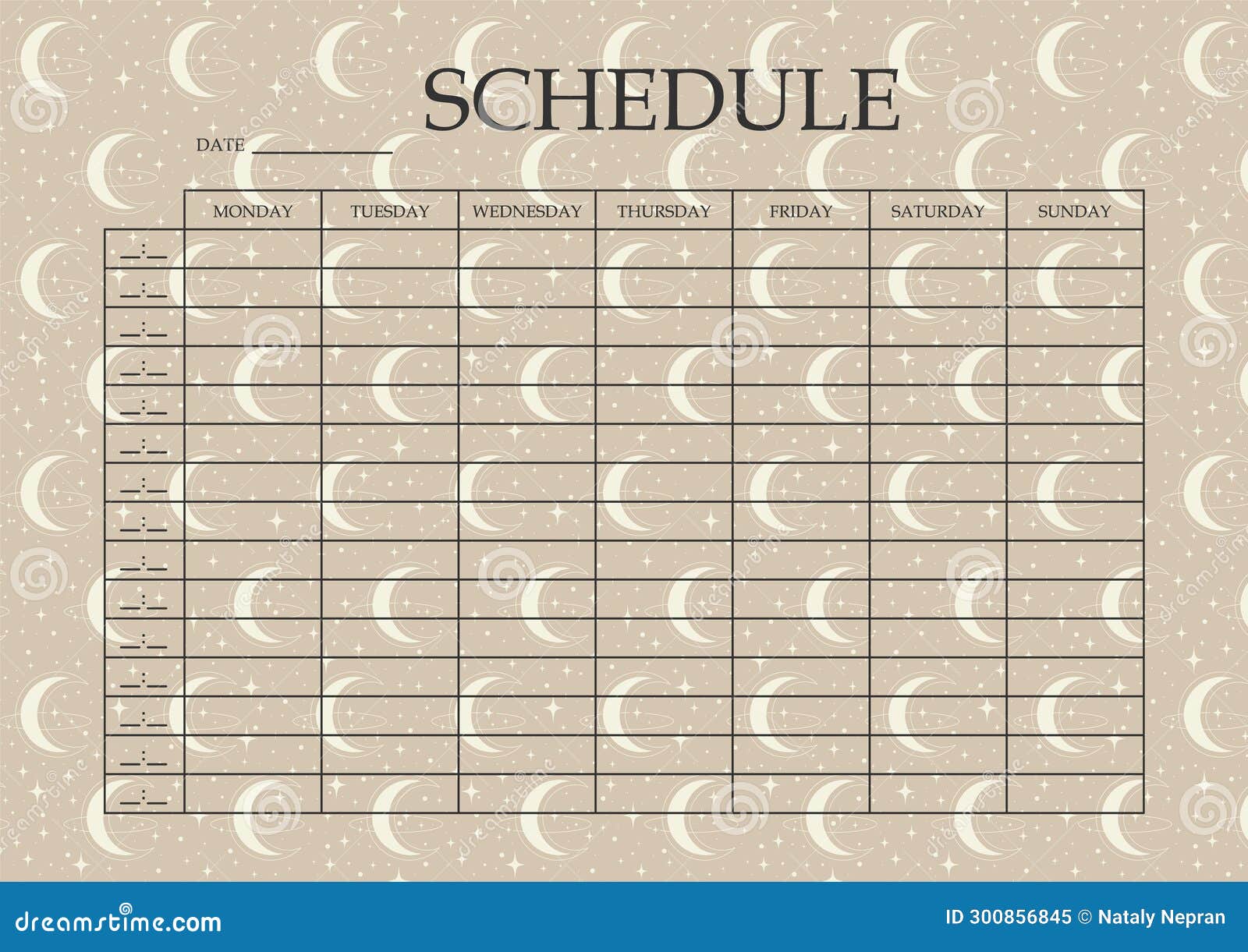 Creative Pastel Colored Schedule Planner Template. Scheduling Page for ...