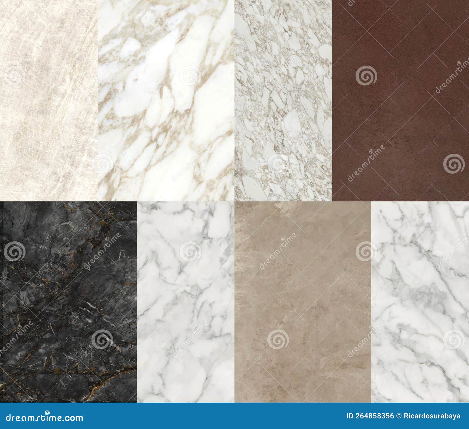 Creative Patchwork Pattern Mixed Of Marbles, Concrete And Handmade ...