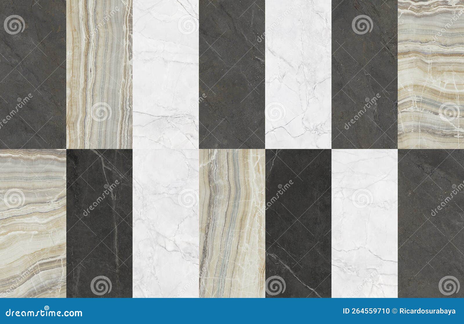 Creative Patchwork Pattern Stone Ceramic Wallpaper Design. White Marble ...