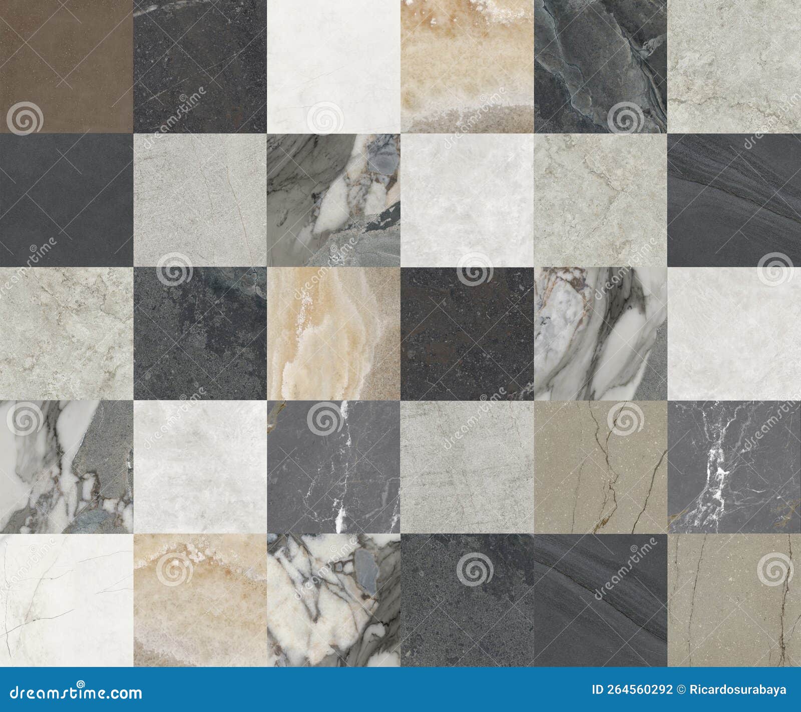 Creative Patchwork Pattern Stone Ceramic Wallpaper Design. White Marble ...