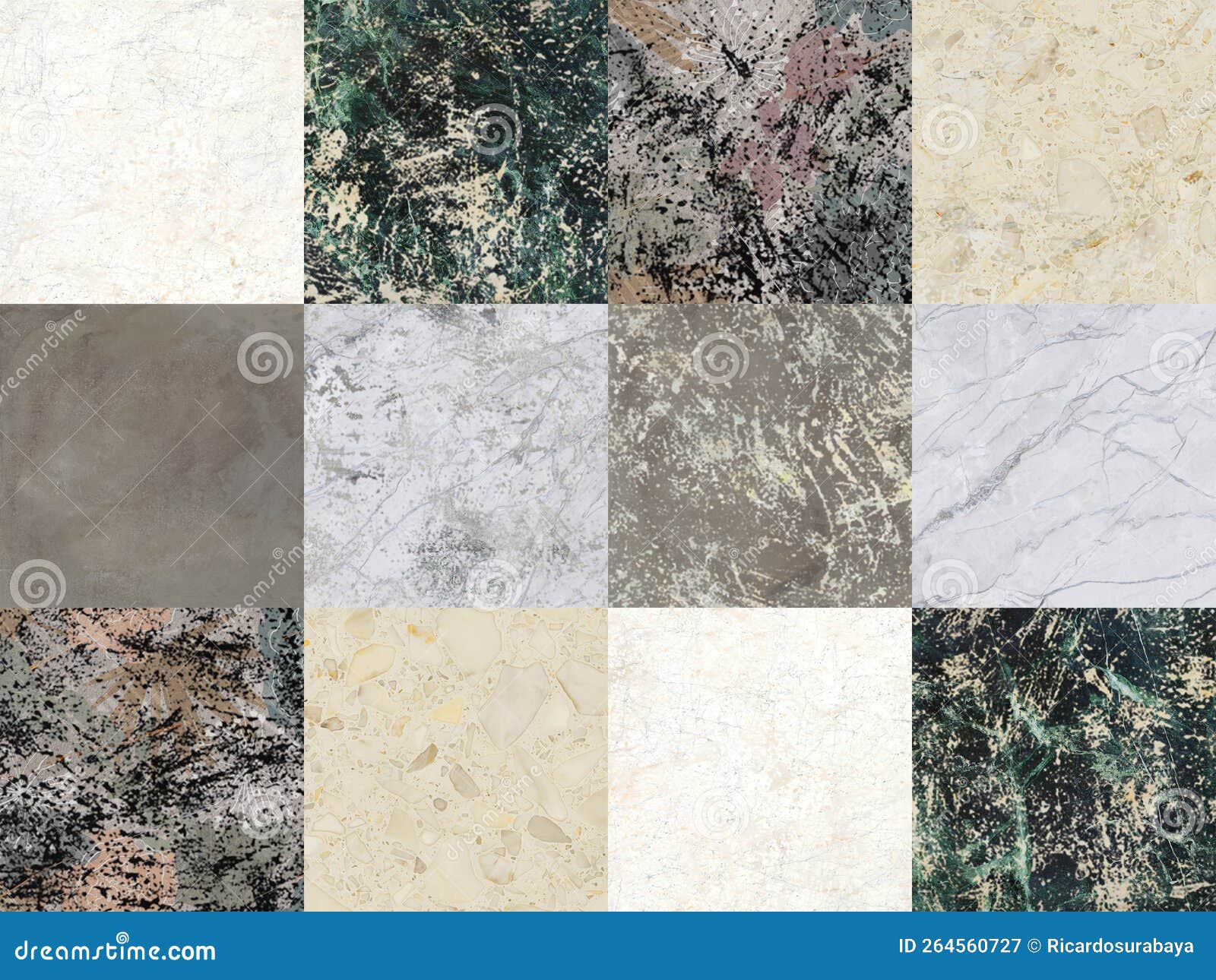 Creative Patchwork Pattern Stone Ceramic Wallpaper Design. White Marble ...