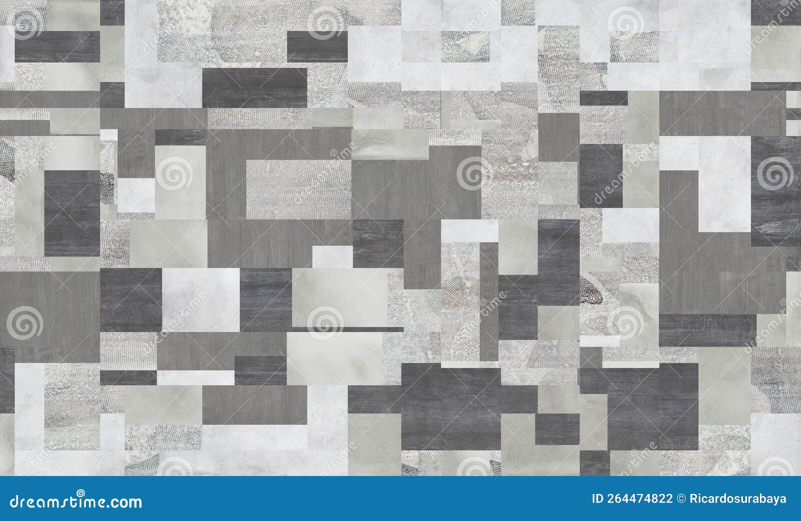 Creative Patchwork Pattern Stone Ceramic Wallpaper Design. Mixed of ...