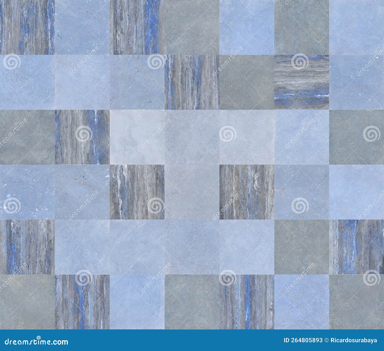 Creative Patchwork Pattern Stone Ceramic Wallpaper Design. Cement And ...