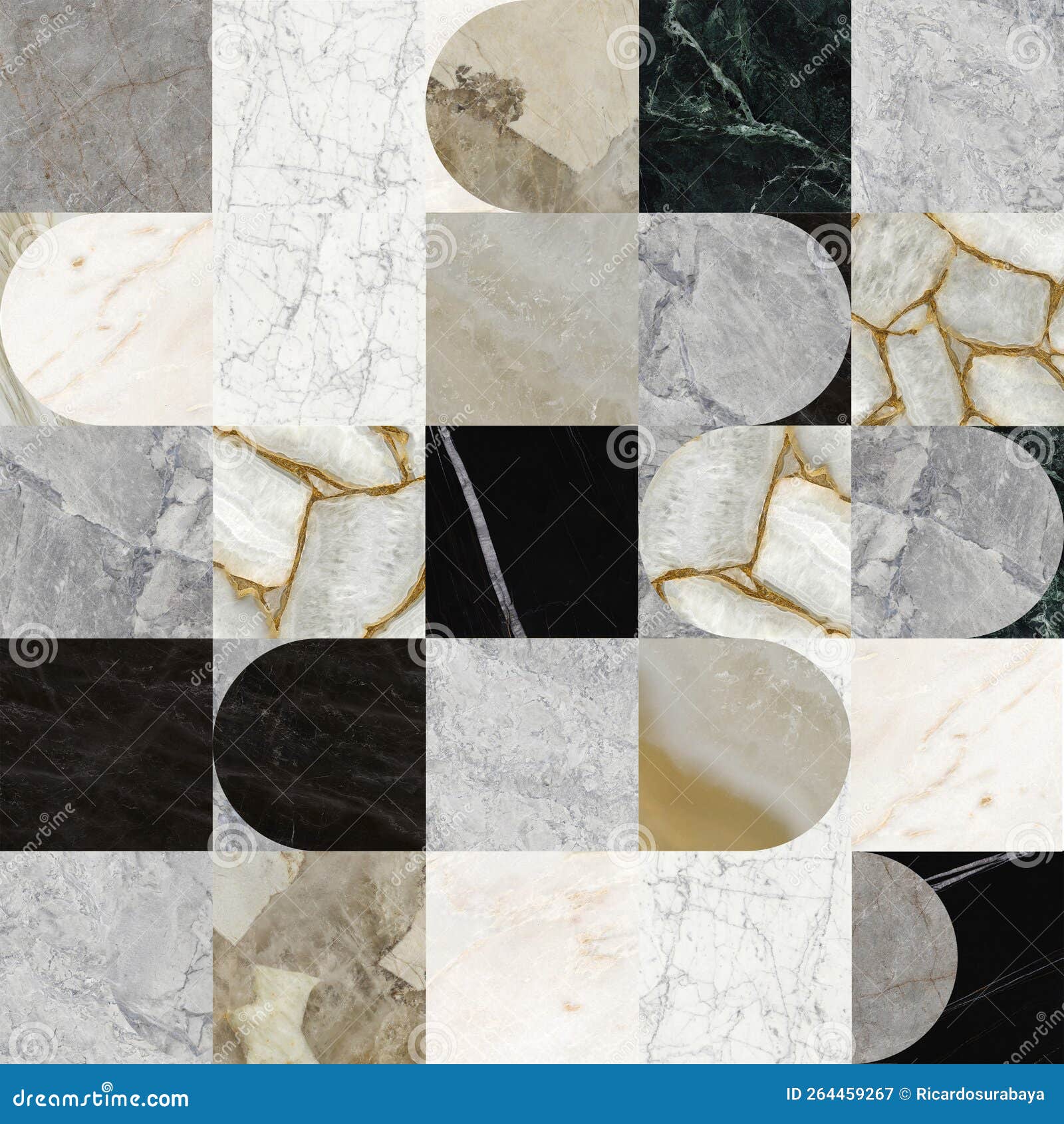 Creative Patchwork Pattern Stone Ceramic for Digital Use. White Marbles ...