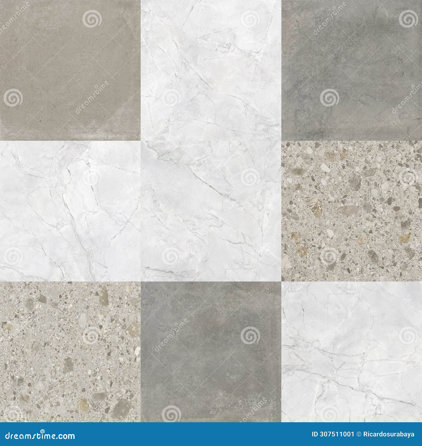 Creative Patchwork Pattern Stone Ceramic Wallpaper Design. White Marble ...