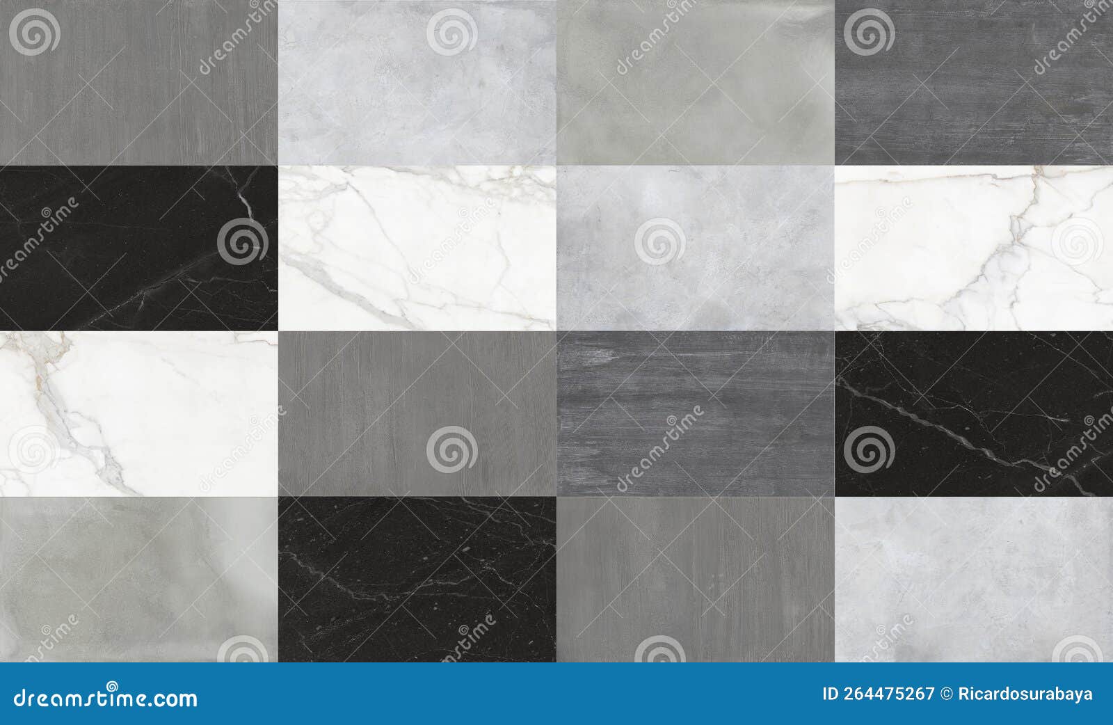 Creative Patchwork Pattern Stone Ceramic Wallpaper Design. White Marble ...