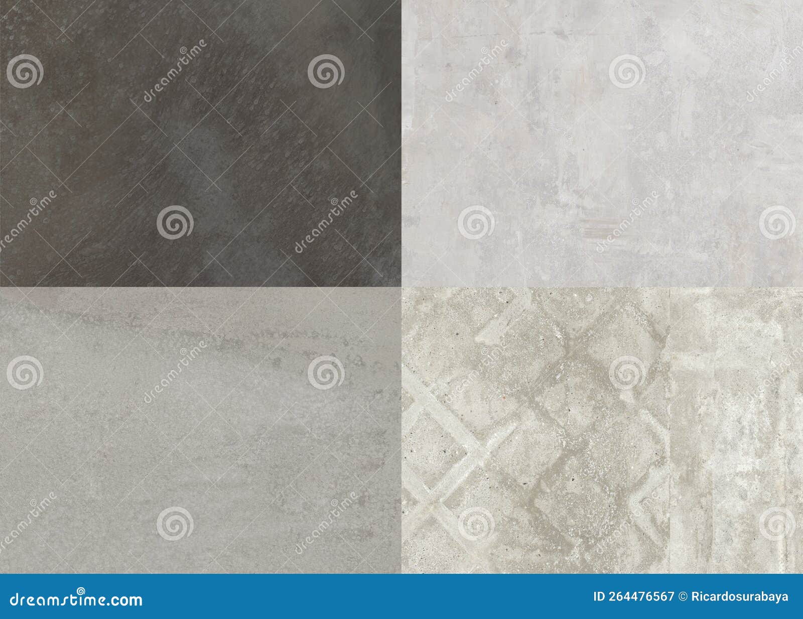 Creative Patchwork Pattern Made of Concrete and Natural Stone. Stock ...