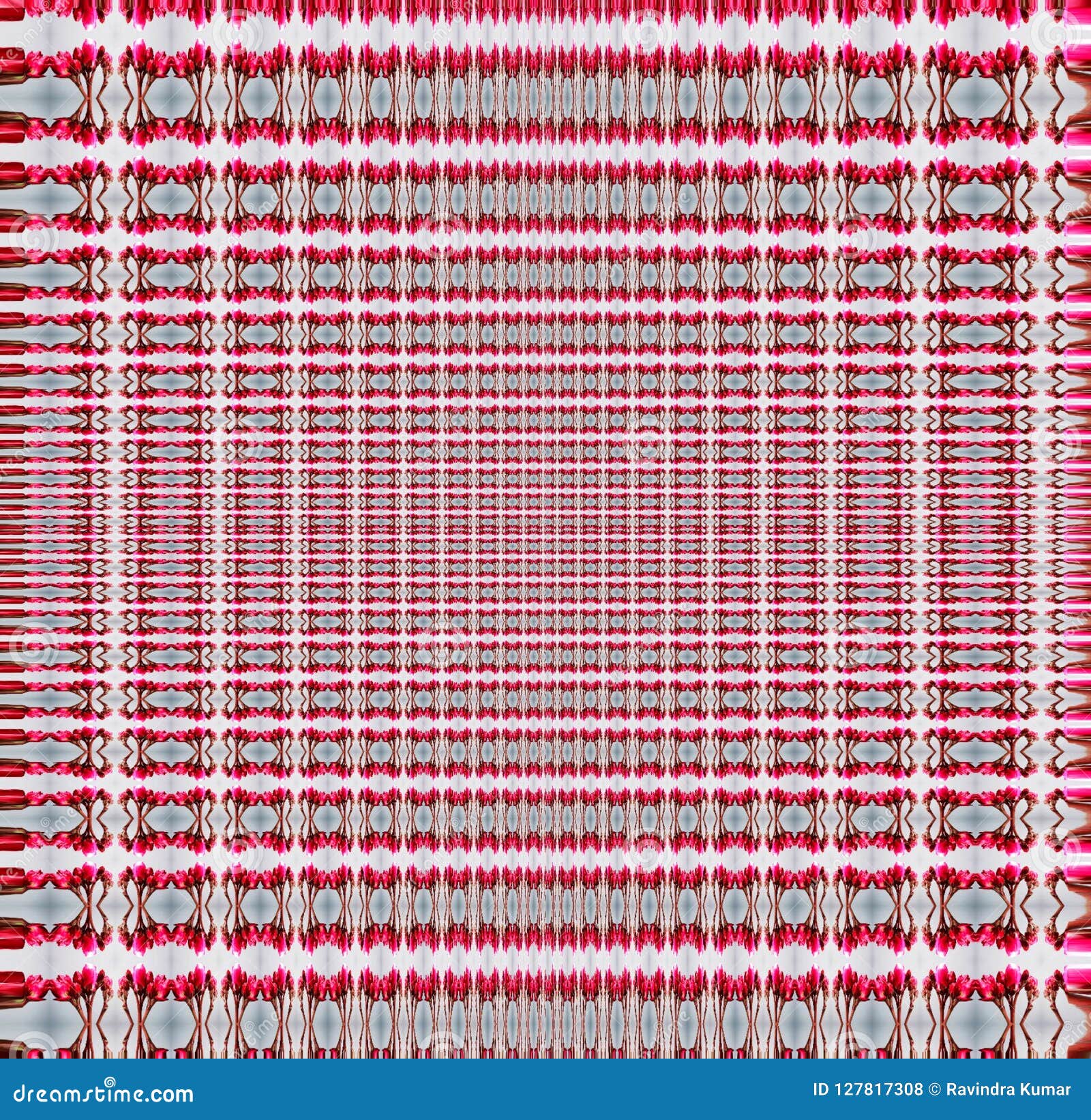 Creative Fabric Pattern Design in Red and White Combination Stock ...