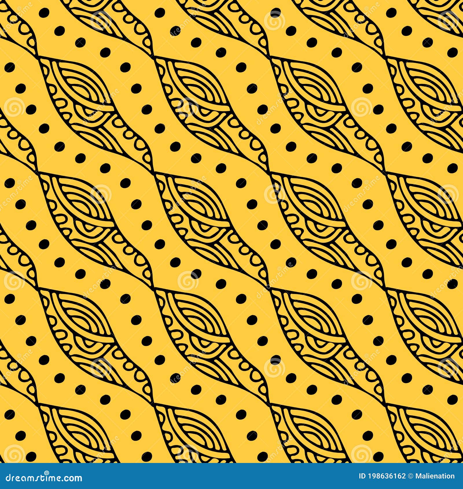 Creative Pattern Design. Hand Drawn Background for Textile or Wall ...