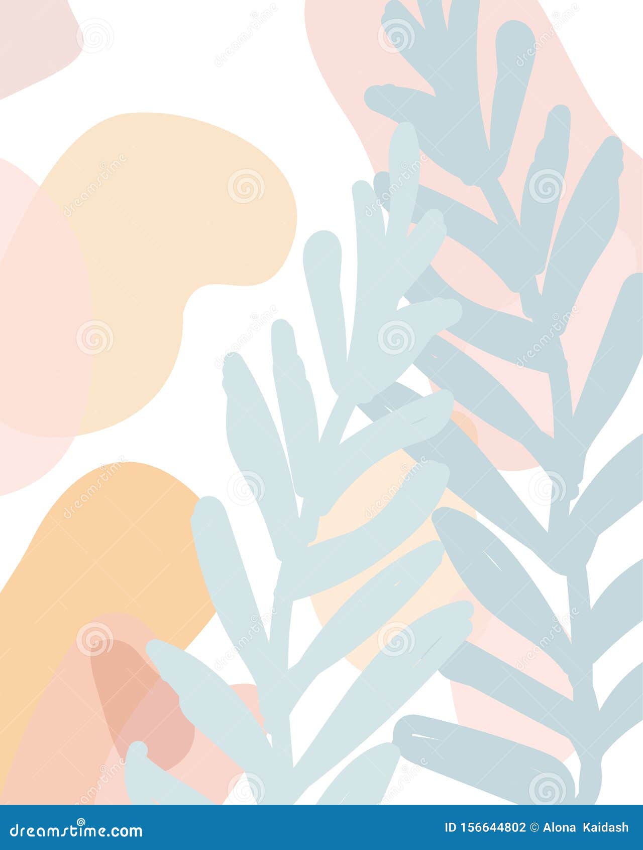 Abstract Design with Nature-inspired and Abstract Shapes. Stock Vector ...