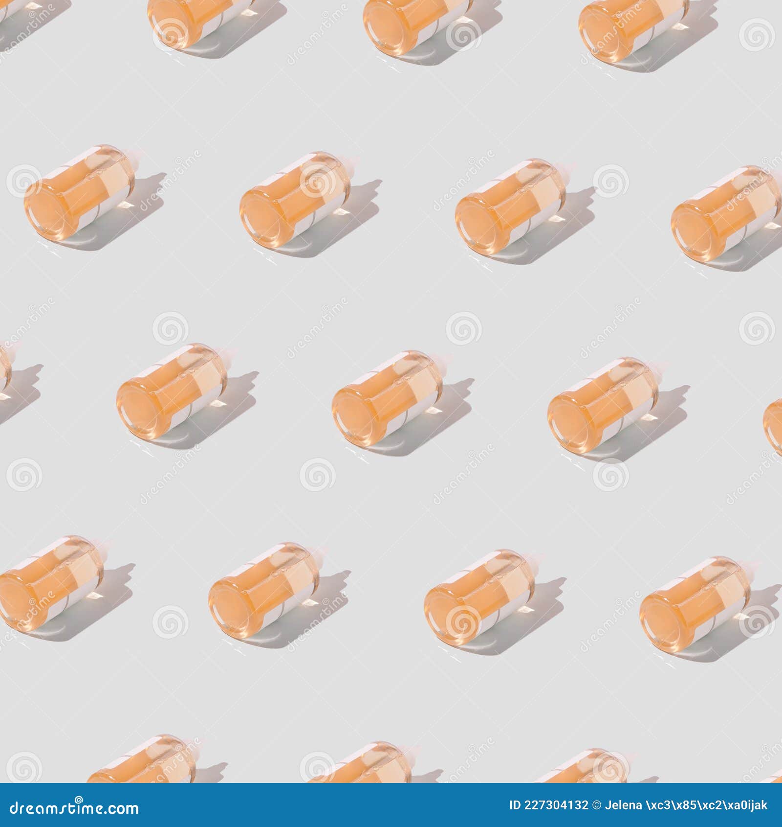 Creative Pattern Made of Orange Female Cosmetics Products on Bright ...