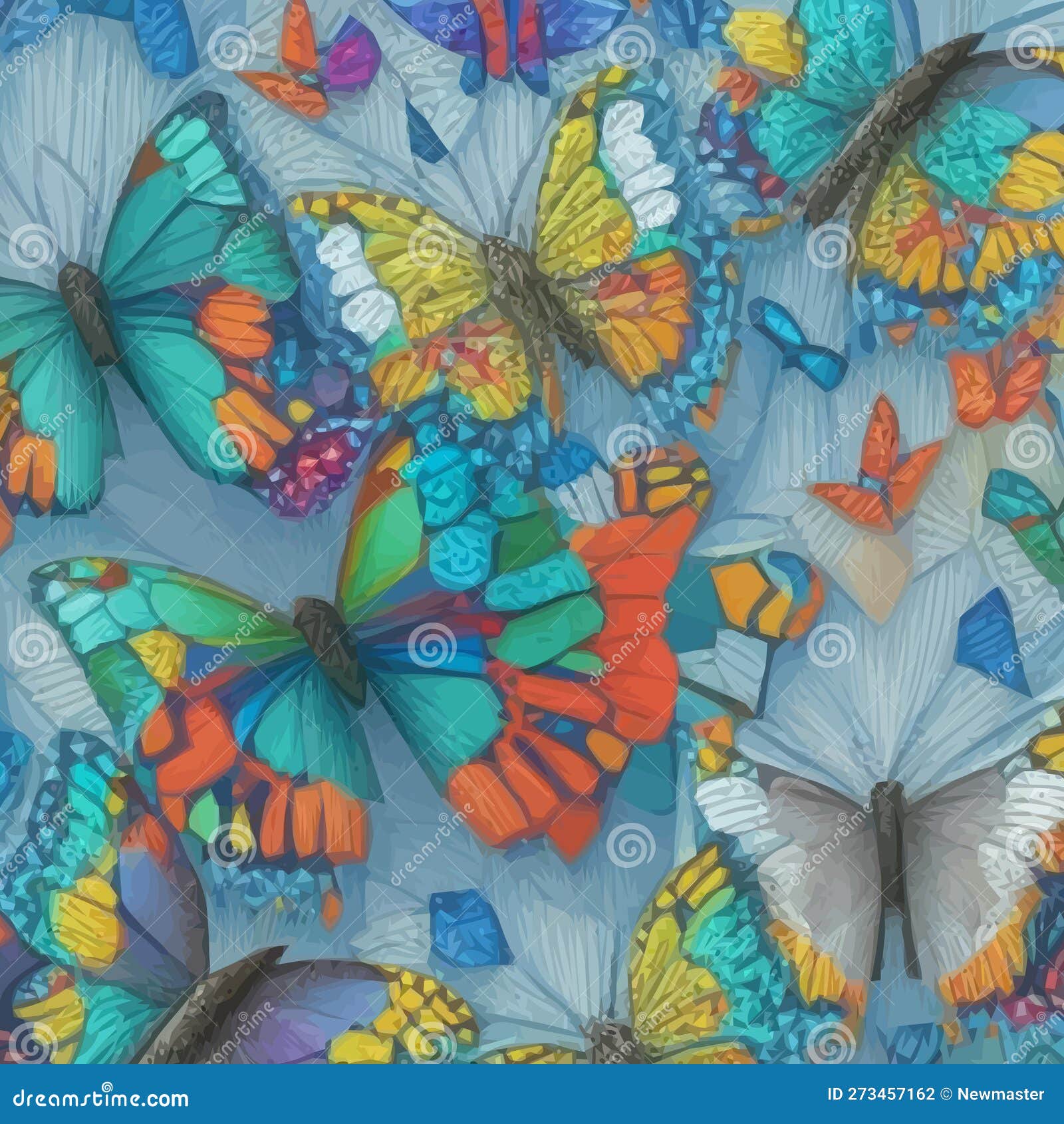 Patterned Butterfly Vector Illustration | CartoonDealer.com #14365598