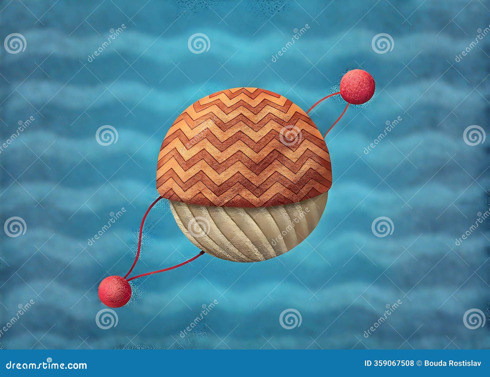 Creative Patterns Playful Style Floating Sphere Water Background ...
