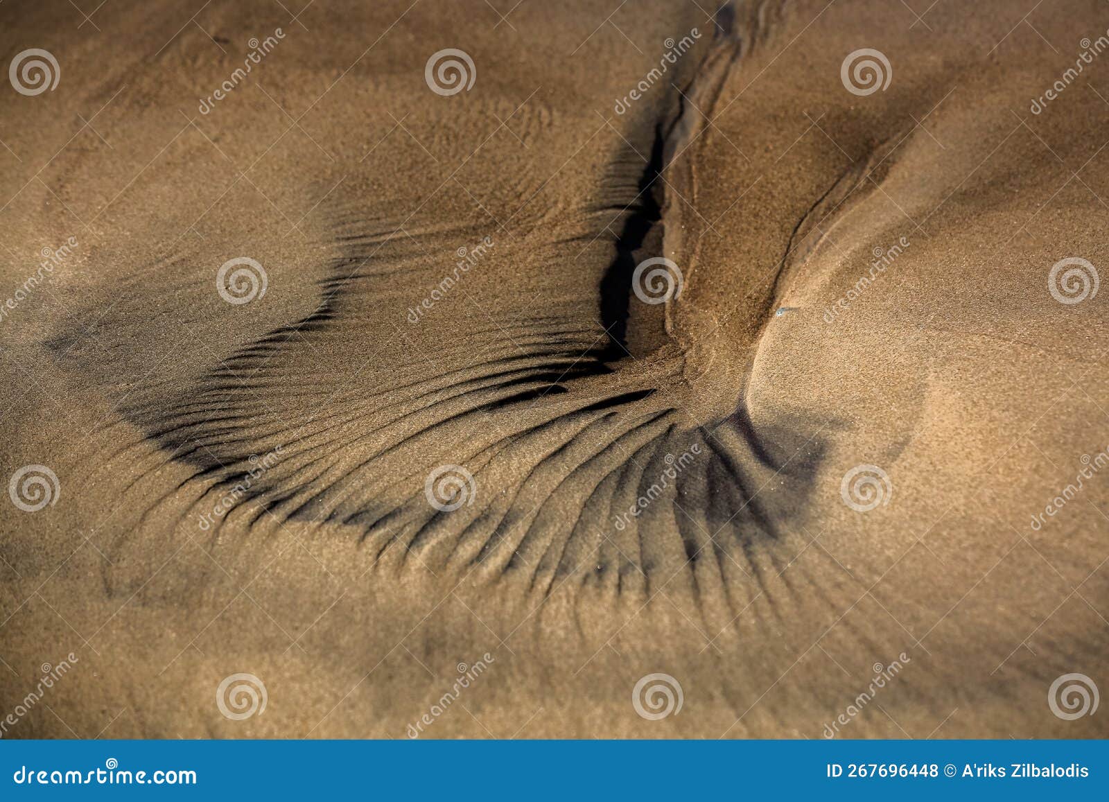Creative Patterns and Signs in Beach Sand Stock Photo - Image of ...