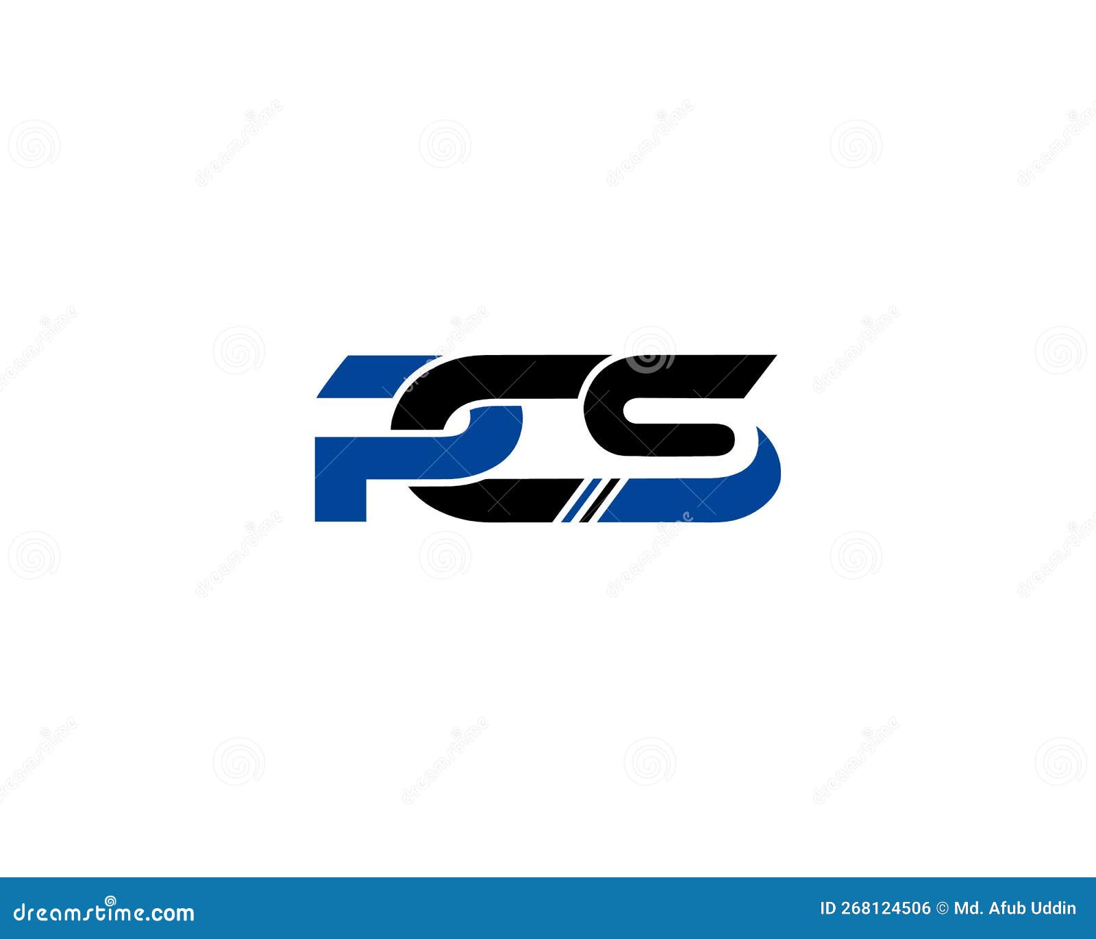 Creative PCS Letter Initial Logo Design Stock Vector - Illustration of ...