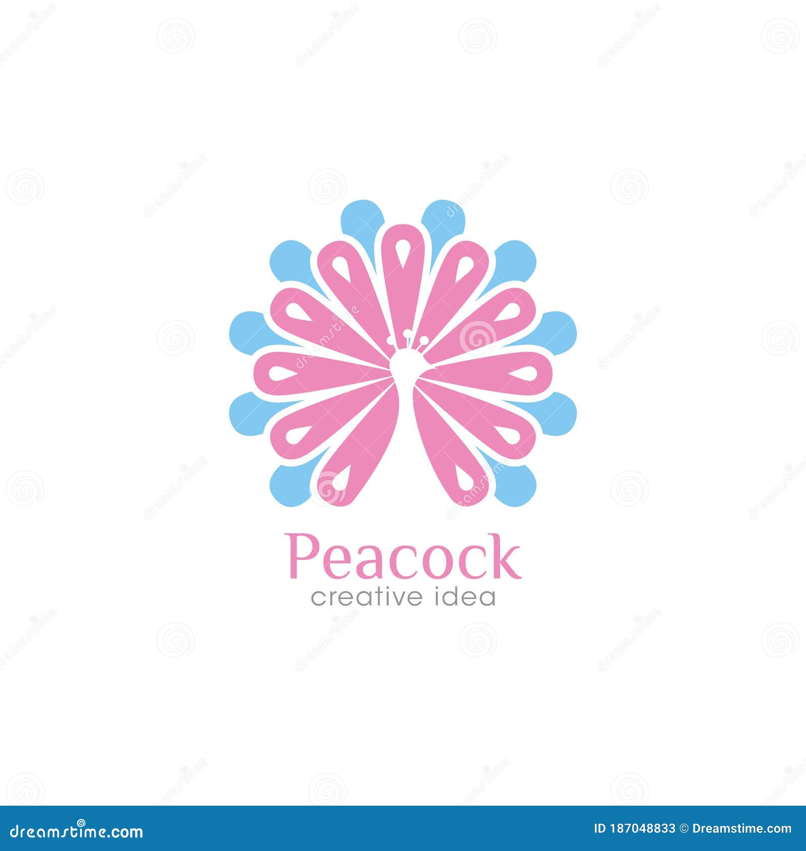 Creative Peacock Concept Logo Design Template Stock Vector ...