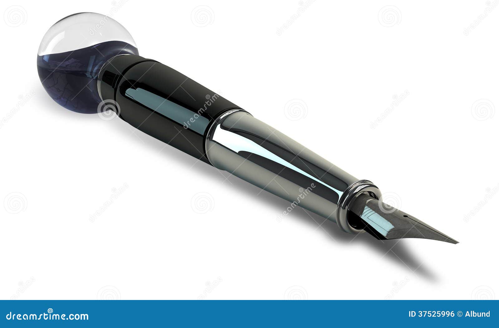 The Creative Pen and Light Bulb Stock Illustration - Illustration of ...