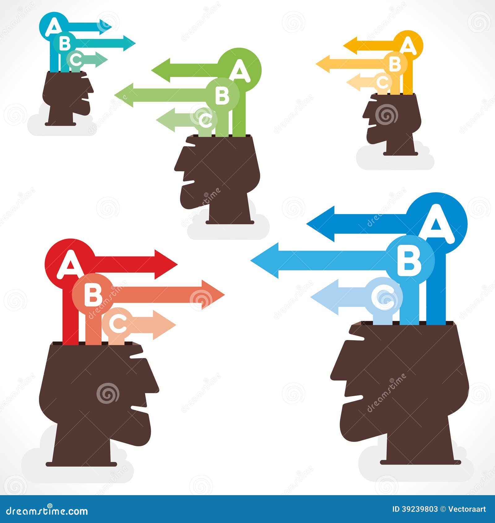 Creative People Communication Info-graphics Stock Vector - Illustration ...