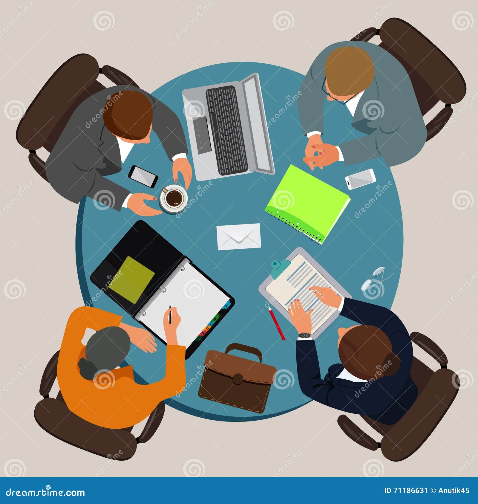 Creative People Concept, Brainstorming, Vector Illustration Stock ...